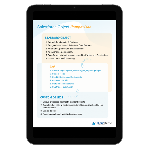 Salesforce Object Comparison Standard Object Vs Custom Object